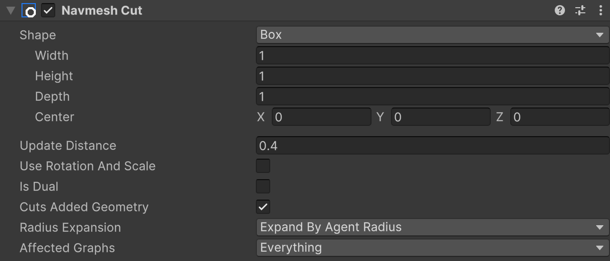 Navmesh Cutting - A* Pathfinding Project